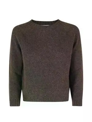 ROBERTO COLLINA Maglia Girocollo Camel Wool Jumper - Brown