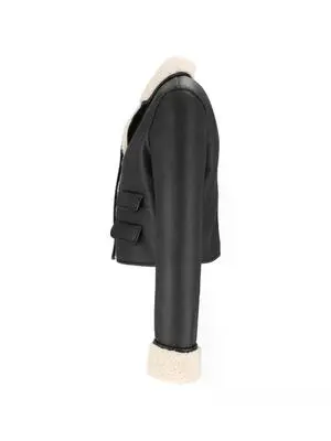 Ermanno Scervino Embroidered Faux-shearling Jacket