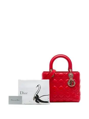 Dior 2018 Medium Lambskin Cannage Lady Satchel