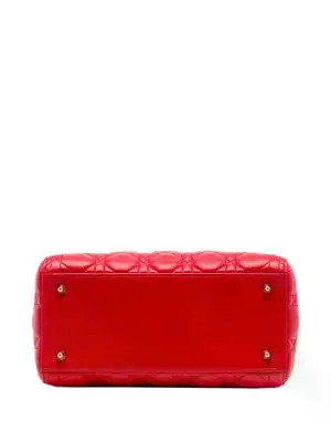 Dior 2018 Medium Lambskin Cannage Lady Satchel