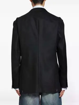 SALON C. LUNDMAN Heavy-flannel Single-breasted Jacket