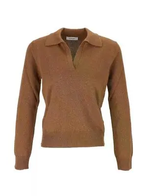 KANGRA V-neck Long-sleeve Polo Sweater