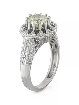 LB EXCLUSIVE Diamond Halo Ring - Silver