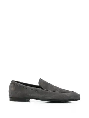 John Lobb Tyne Suede Loafers - Grey
