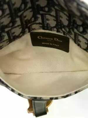 Dior 2019 Mini Oblique Canvas Saddle Pouch Belt Bag