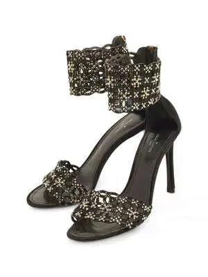 LOUIS VUITTON Crystal-embellished Laser-cut Sandals