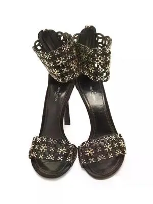 LOUIS VUITTON Crystal-embellished Laser-cut Sandals