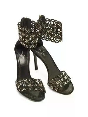 LOUIS VUITTON Crystal-embellished Laser-cut Sandals