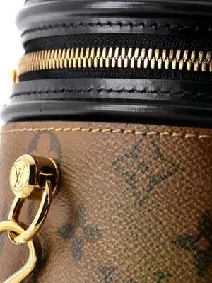 LOUIS VUITTON Cannes Handbag Reverse Monogram Canvas Satchel - Brown