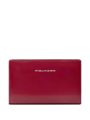 PIQUADRO Logo-plaque Bifold Wallet - Red