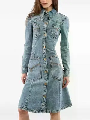 Moschino Button-up Long-sleeve Dress