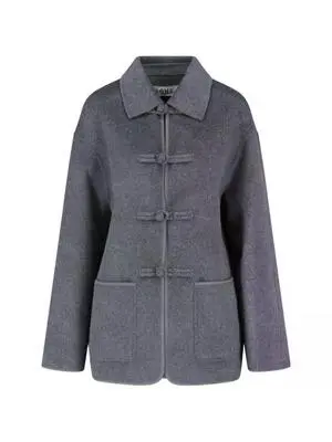 RÓHE Frog-fastening Wool-blend Jacket - Grey