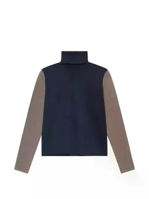 Malìparmi Embroidered Roll-neck Sweater - Blue