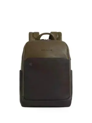 PIQUADRO Leather Laptop Backpack - Brown