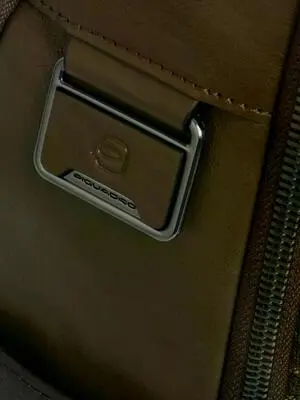 PIQUADRO Leather Laptop Backpack