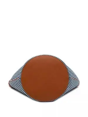 Celine 2019 Striped Canvas Crecy Bucket Bag Crossbody Bag