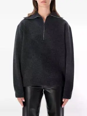 RÓHE Quarter-zip Knitted Sweatshirt
