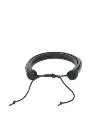 Saint Laurent Cassandre Multi-strand Leather Bracelet