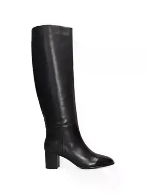BIBI LOU Biarritz Booties Knee-high Leather Boots - Black