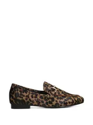 BIBI LOU Ashe 20 Leopard-print Loafers - Brown