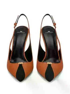 Elisabetta Franchi Bicolour Slingback Pumps