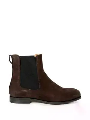 BOSS Suede Chelsea Boots - Brown