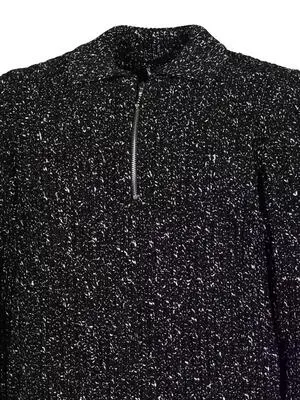 ERNEST W. BAKER Tweed Half-zip Sweater