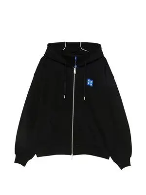 ADER ERROR Logo-patch Zip-up Hoodie - Black