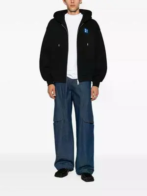 ADER ERROR Logo-patch Zip-up Hoodie