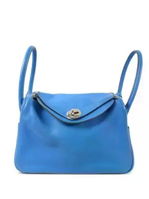 Hermès 2016 26 Lindy Leather Tote Bag - Blue