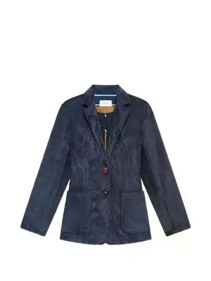 Malìparmi Corduroy Velvet Blazer - Blue