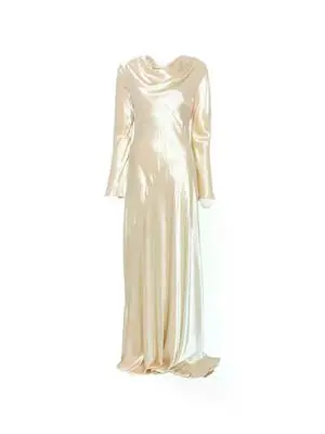 Erika Cavallini Open-back Maxi Dress - Neutrals