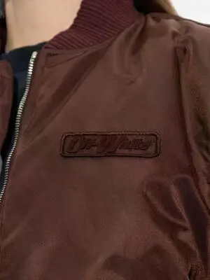 Off-White Logo-patch Bomber Jacket