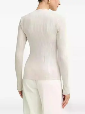 Marc O'polo Ribbed Slit-cuff Cardigan