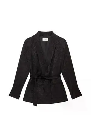 Malìparmi Damask-jacquard Wrap Blazer