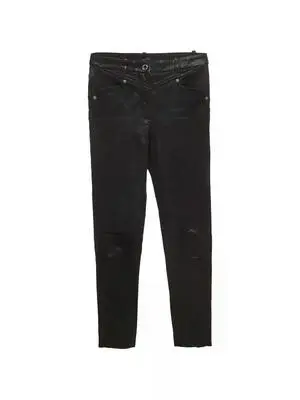LOUIS VUITTON Skinny-fit Leather Trousers - Black