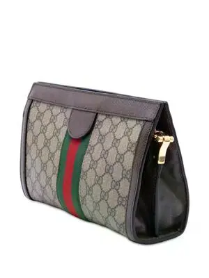 Gucci 2016-2026 Small Gg Supreme Web Ophidia Chain Crossbody Bag - Neutrals