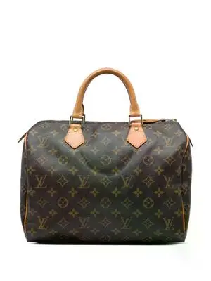 LOUIS VUITTON 2007 Monogram Speedy 30 Boston Bag - Brown