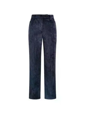 Malìparmi Corduroy Velvet Trousers - Blue