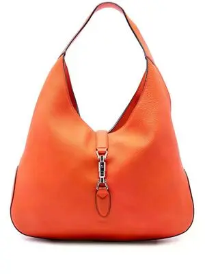 Gucci 2016-2026 Calfskin Soft Jackie Hobo Bag - Orange