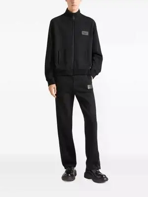Givenchy Zipped Sweatshirt In Wool With Paris Patch