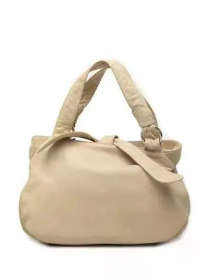 Loewe 2003 Suede Trimmed Soft Nappa Handbag - Neutrals