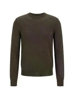 BOSS Chevron-patterned Crew-neck Sweater - Brown