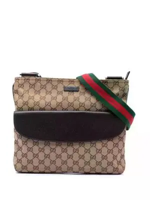 Gucci 2016-2026 Gg Canvas Web Crossbody Bag - Neutrals