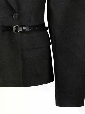 P.a.r.o.s.h Belted Puff-sleeve Blazer