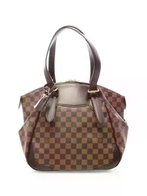 LOUIS VUITTON 2010 Mm Verona Damier Ebene Tote Bag - Brown