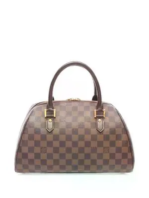 LOUIS VUITTON 2002 Rivera Mm Damier Ebene Tote Bag - Brown