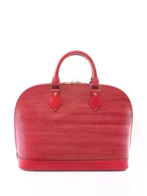 LOUIS VUITTON 1998 Alma Épi Leather Handbag - Red