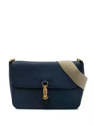 Gucci 2016-2026 Calfskin Soft Jackie Convertible Crossbody Bag - Blue