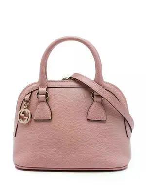 Gucci 2016-2026 Mini Calfskin Gg Charm Dome Satchel - Pink